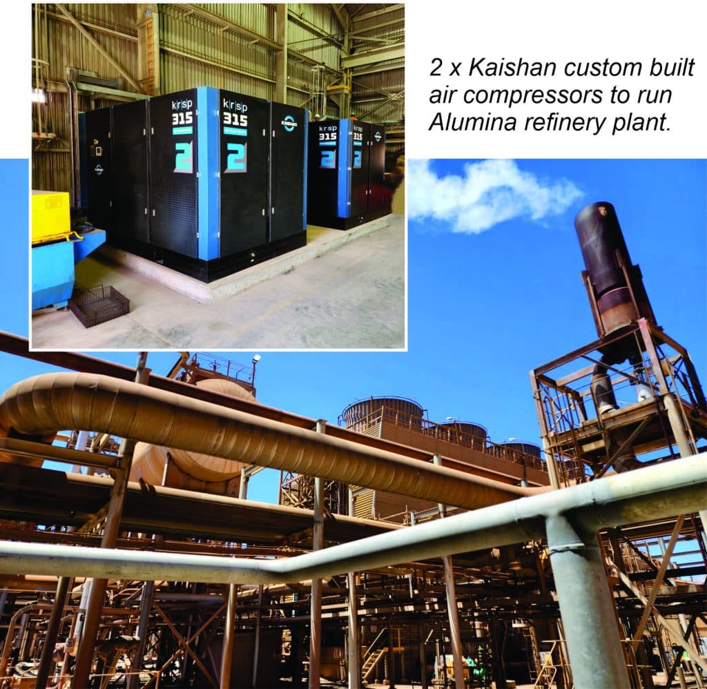 Alumina Refinery upgrades to custom built air compressors